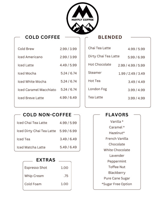 Cafe Menu
